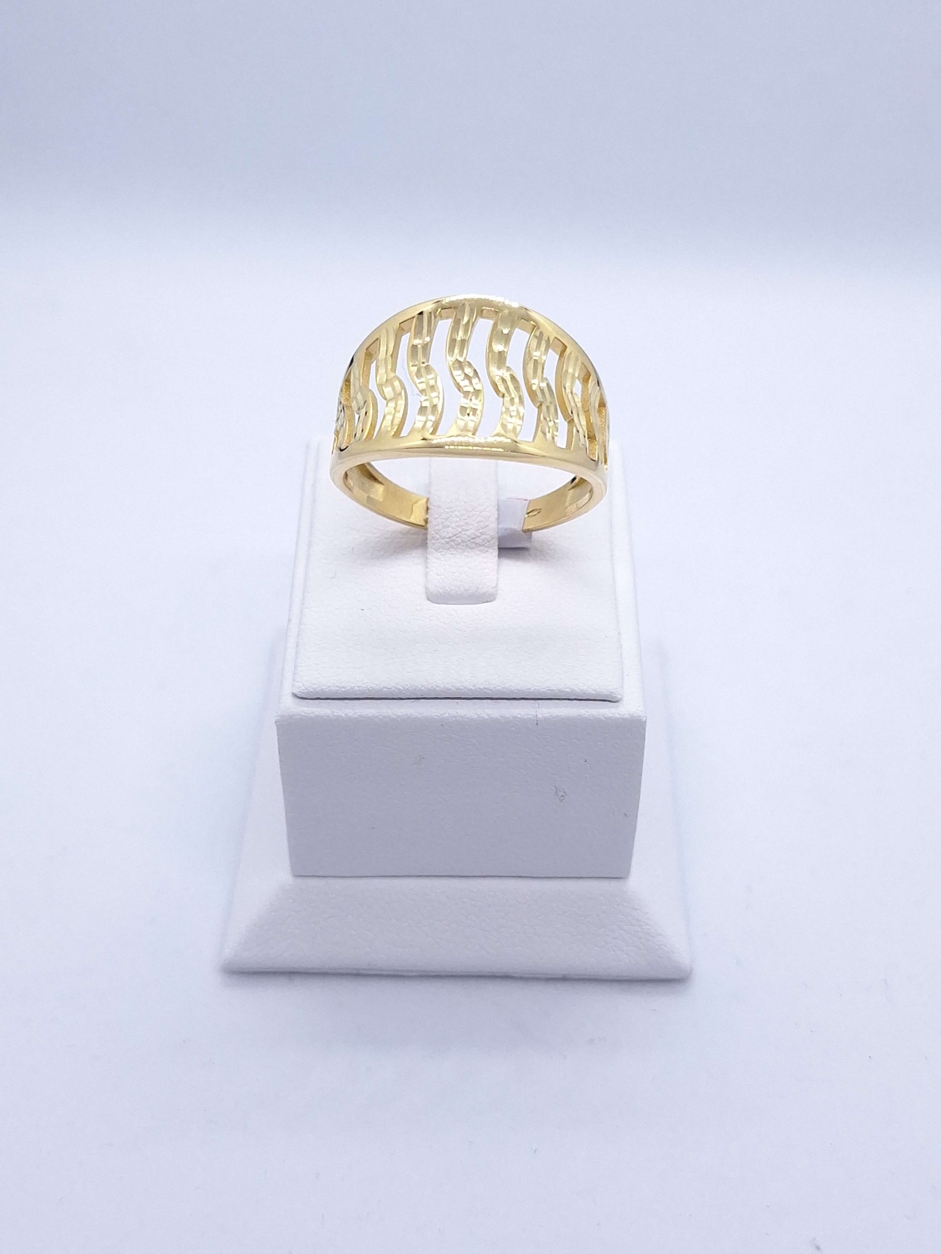 „Golden rail” 14 karátos aranygyűrű – GoldBazaar